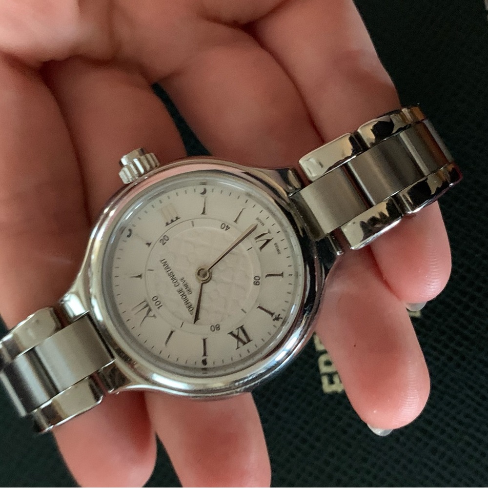 Frederique Constant - Geneve - Silver Wristwatch With… - Gem
